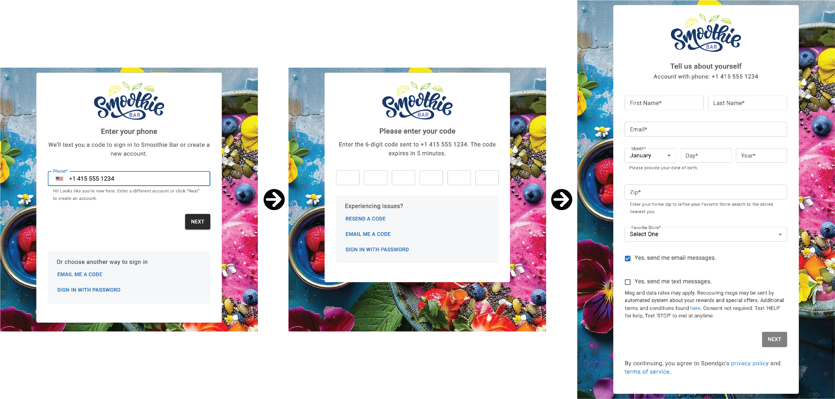 Spendgo Passwordless Login